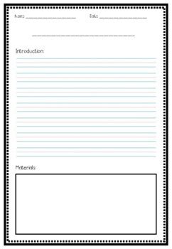 Procedural Writing Template By Writing Is Elementary TPT