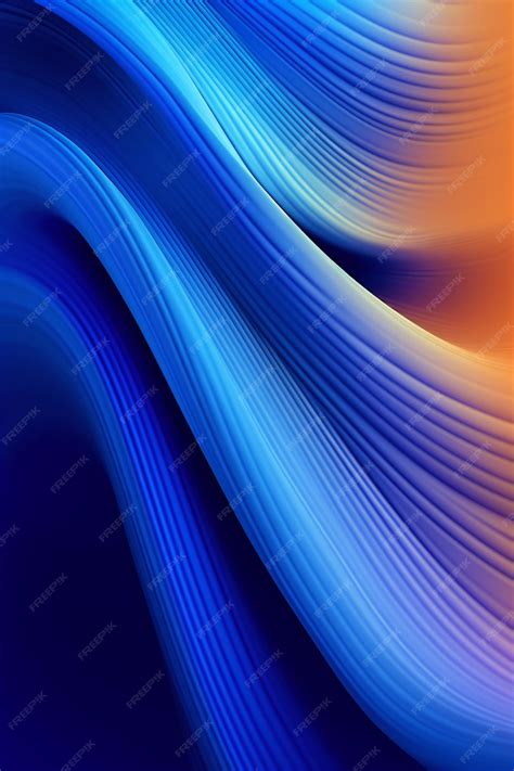 Premium Photo Abstract Blue Gradient Dynamic Lines Design Background
