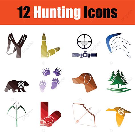 Hunt Clipart Png Images Set Of Hunting Icons Nature Icons Set Png