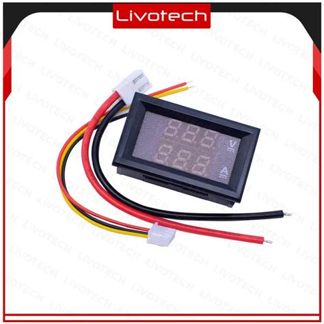 Jual Dc Volt Ampere Meter 0 100v 10a Dual Display Digital Led Meteran