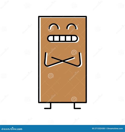 Rectangle Geometric Shape Character Color Icon Vector Illustration Stock Vector Illustration