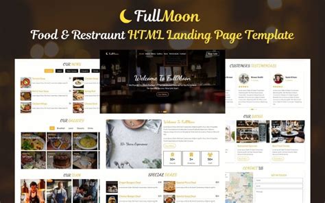 Food Restaurant Landing Page Templates By TemplateMonster