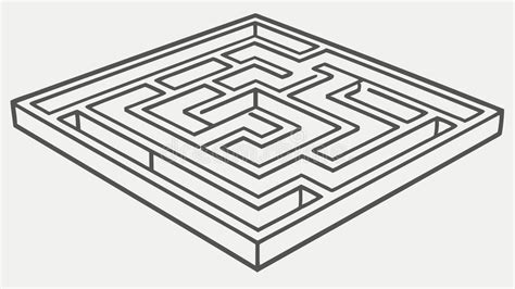 Intricate Maze Puzzle Symbolizing Problem Solving And Challenges Vector Design Generative Ai