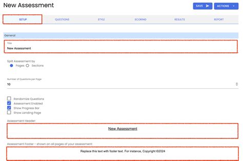 How To Set Up Your Assessment In Assessment Generator