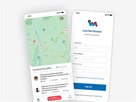 Emergency App Designs Themes Templates And Downloadable Graphic