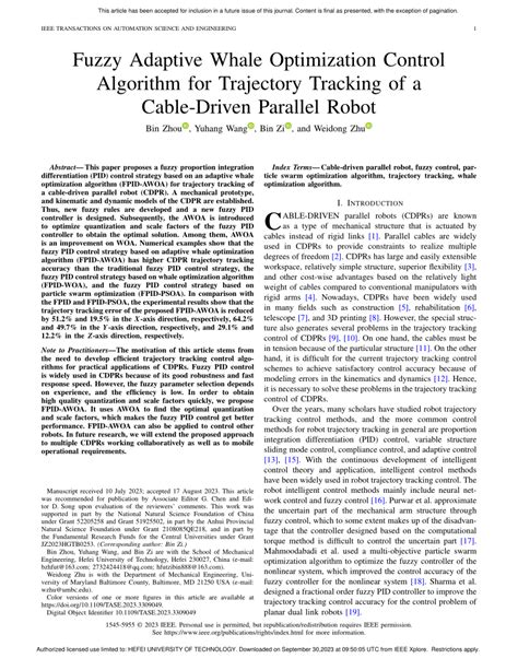 PDF 发表论文 IEEE TRANSACTIONS ON AUTOMATION SCIENCE AND ENGINEERING pdf