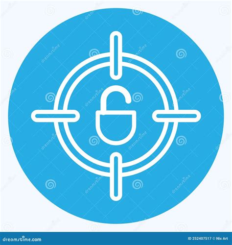 Icon Fraud Detection Suitable For Education Symbol Blue Eyes Style Simple Design Editable