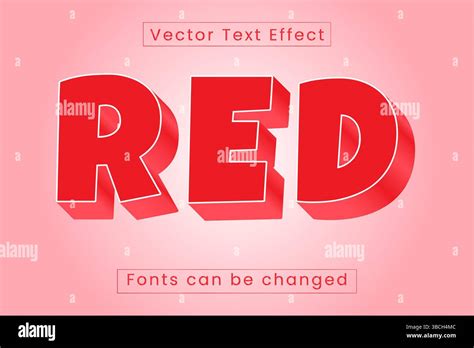 Red Text Effect Background Stock Vector Image And Art Alamy