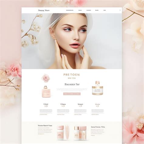 Premium Ai Image Luxurious Web Layout With Custom Designs For