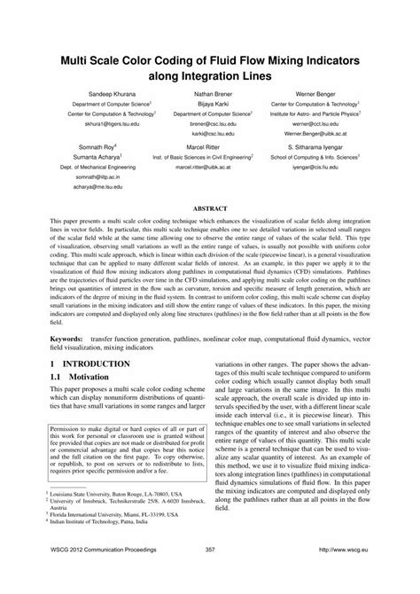 Pdf Multi Scale Color Coding Of Fluid Flow Mixing Indicators