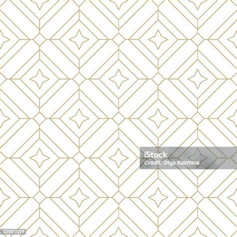 황금 라인 다이아몬드 그리드 별 완벽 한 패턴 고급 기하학적 패턴 흰색 배경에 크리스마스 디자인 기하 도형에 대한 스톡 벡터 아트 및 기타 이미지 Istock
