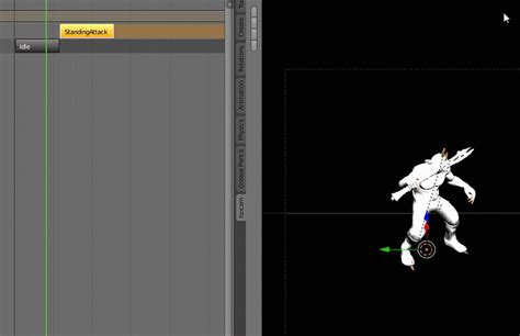 nla editor how can i interpolate between two different animations