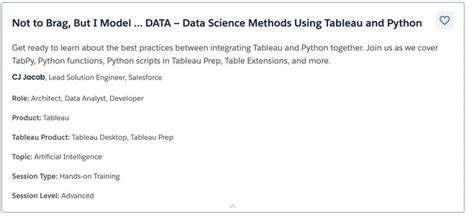 christa jacob on linkedin tableau python tabpy datascience