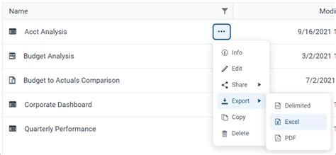 exporting grid data in a web report to excel