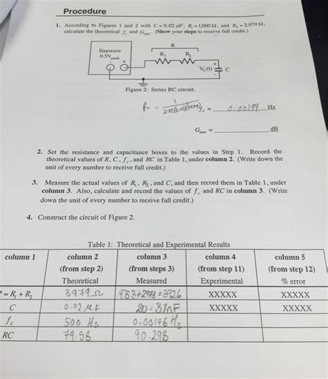 Solved Background Figure 1 Shows A RC Circuit Driven By A Chegg Com