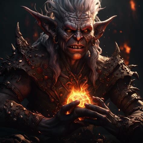 Evil Fire Goblin King Ai Generated Artwork Nightcafe Creator
