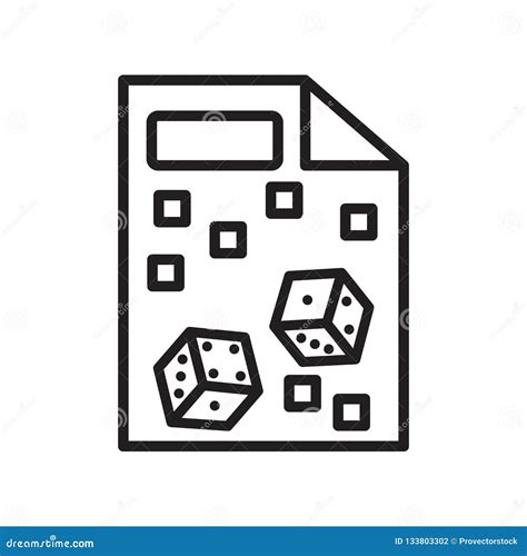 Yahtzee Icon Vector Sign And Symbol Isolated On White Background Stock Vector Illustration Of