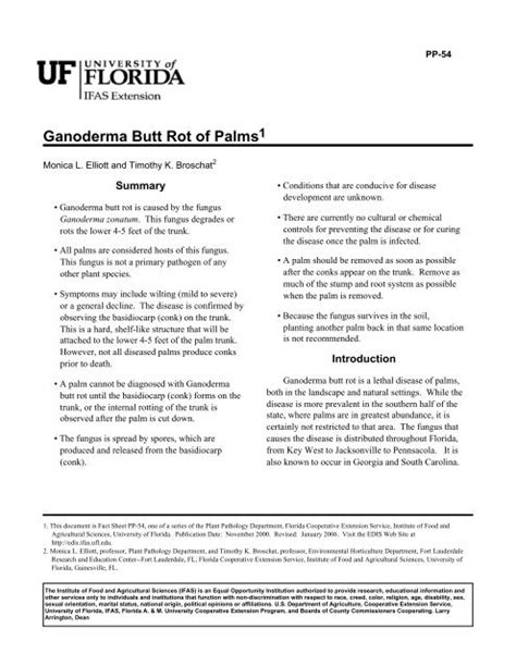 Ganoderma Butt Rot Of Palms Biological Tree Services