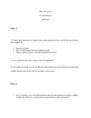 Why Sexual Reproduction Evolved Exploring Hypotheses And Course Hero