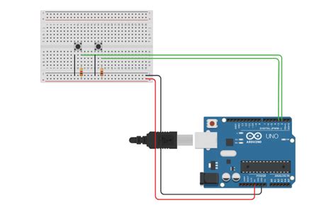 Circuit Design Push Button Test Multiple Isr Compact Tinkercad
