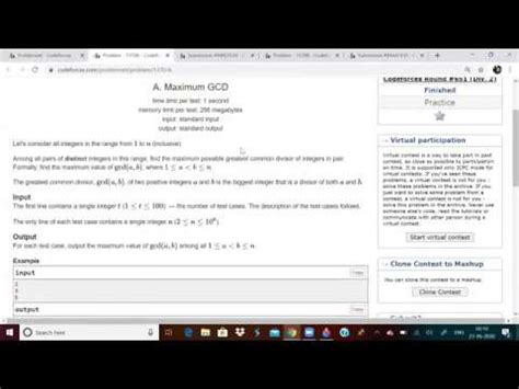 CODEFORCES ROUND 651 DIV 2 20 06 2020 YouTube