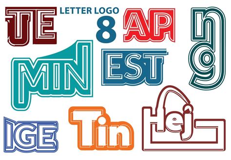 Creative Letter Logo And Icon Design Template Sets 15637213 Vector Art