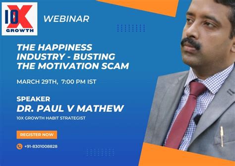 dr paul v mathew on linkedin 🌟 webinar alert the happiness industry