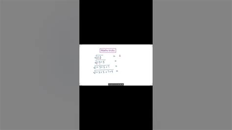 Shorts Math Tricks Shortmathtrick Maths Secrets Of Knowledge Youtube