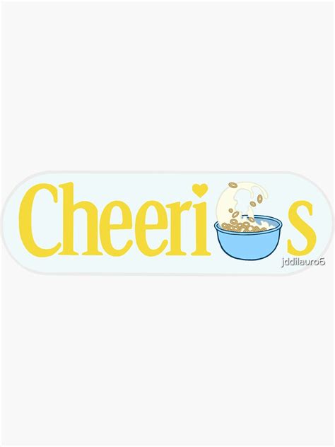 Cheerios Sticker For Sale By Jddilauro6 Redbubble