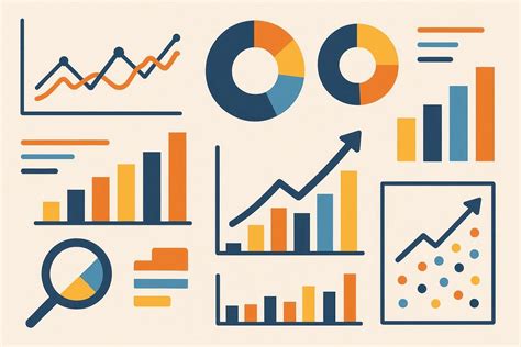 Colorful Data Visualization Elements Premium Photo Illustration