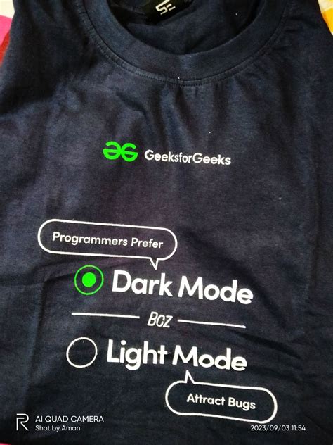 Aman Tiwari On Linkedin Geeksforgeeks Gfg Tshirt Potd