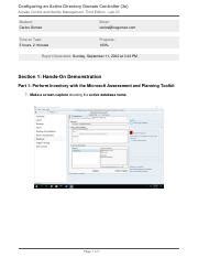 Configuring An Active Directory Domain Controller E Carlos Gomez Pdf Configuring An Active