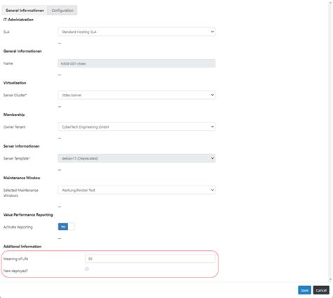 Customized Configuration Documentation