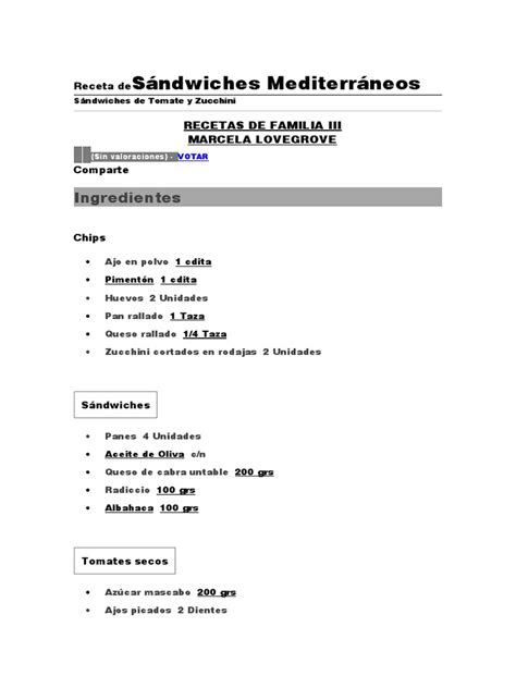 Recetas Gourmet Pdf Pesto Decapado