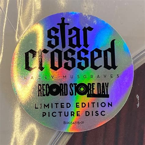 Kacey Musgraves Star Crossed 2022 Rsd Sealed Picture Disc The