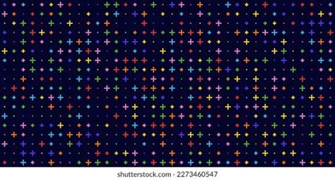 Mathematical Plus Symbols Seamless Pattern Math Stock Vector Royalty Free 2273460547