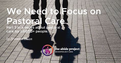We Need To Focus On Pastoral Care Part