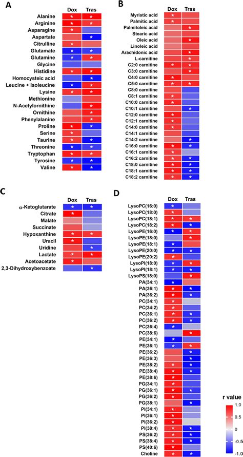 Correlations Between Amino Acids A Long Chain Fatty Acids And Download Scientific Diagram