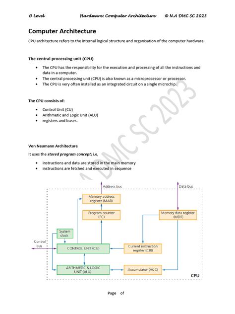Chapter 3 Computer Architecture | PDF | Central Processing Unit | Embedded System
