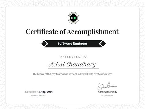 Achal Chaudhary On Linkedin Softwareengineering Hackerrank Certification Coding Sql Restapi