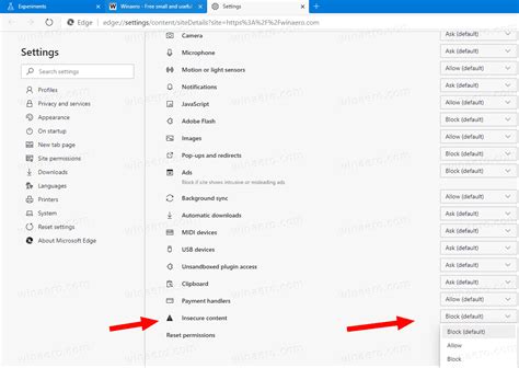 Edge Chromium Introduces Insecure Content Blocking Feature