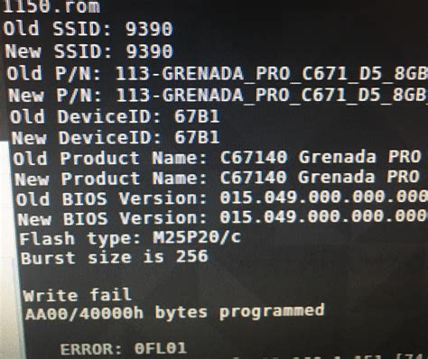 Atiflash Help Write Fail Error Card Still Working Looking For Help Before I Move Forward R