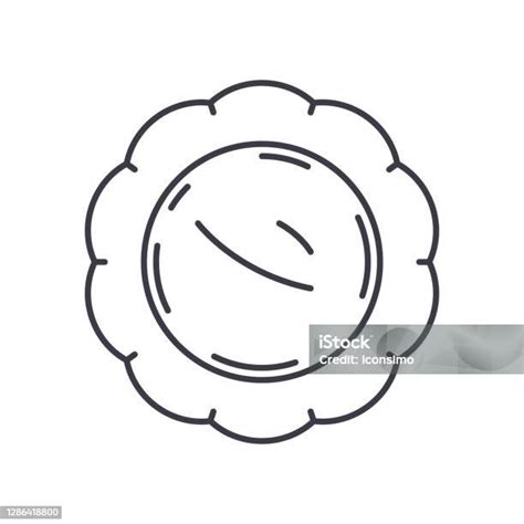 휴식 베개 아이콘 선형 절연 일러스트레이션 얇은 선 벡터 웹 디자인 기호 흰색 배경에 편집 가능한 스트로크와 개요 개념 기호 개념에 대한 스톡 벡터 아트 및 기타 이미지