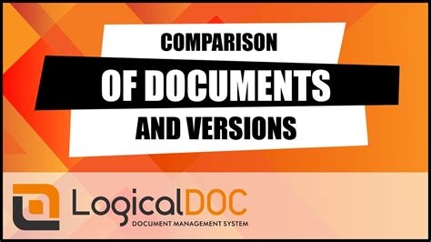 Compare Two Documents In LogicalDOC YouTube