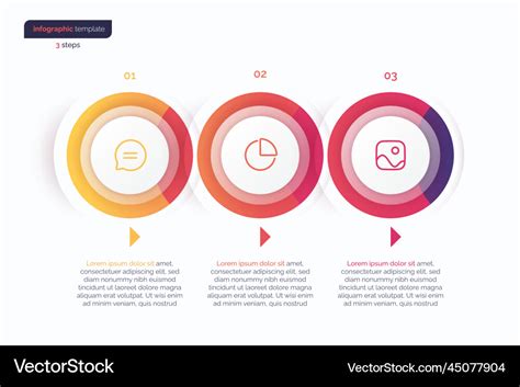 Minimalistic Infographic Template Composed Vector Image