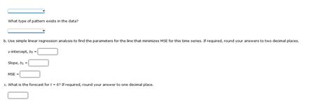 solved consider the following time series a choose the