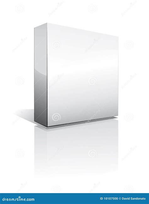 three dimensional box with shadow stock vector illustration of carton
