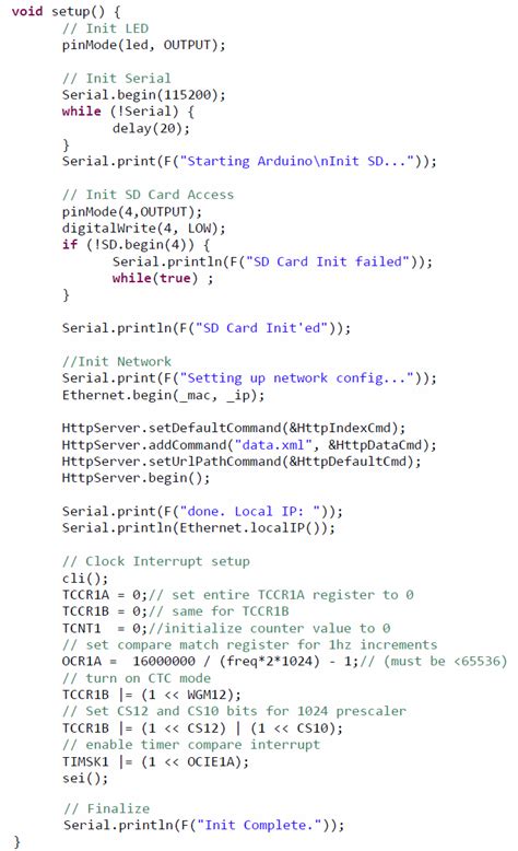 An Arduino Based Webserver