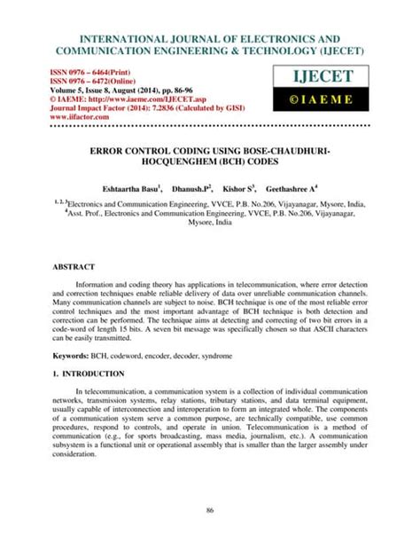 Fpga Based Bch Decoder Pdf