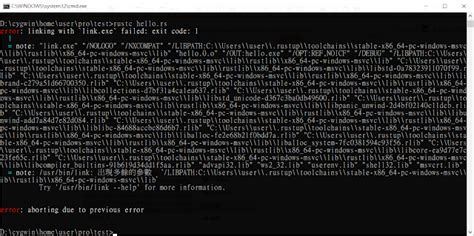 記錄用 1060719 Rust Error Linking With `linkexe` Failed Exit Code 1